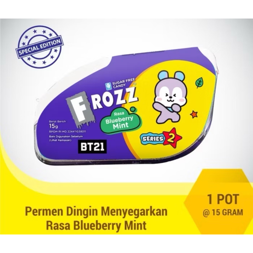Jual Permen Frozz Blueberry Mint - Limited Edition BT21 15g | Shopee ...