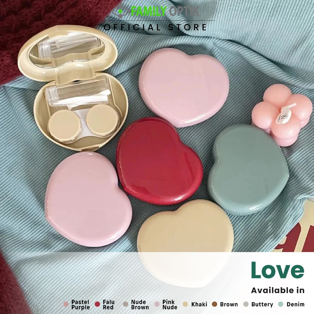 Jual Soft Lens Case Love Kotak Taruh Softlens Travel Kit Tempat Soflens ...