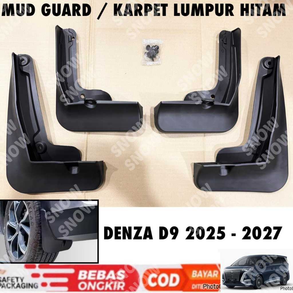 Jual Mud Guard Denza D9 2025 2026 2027 Premium Karpet Lumpur Penahan Hitam | Shopee Indonesia
