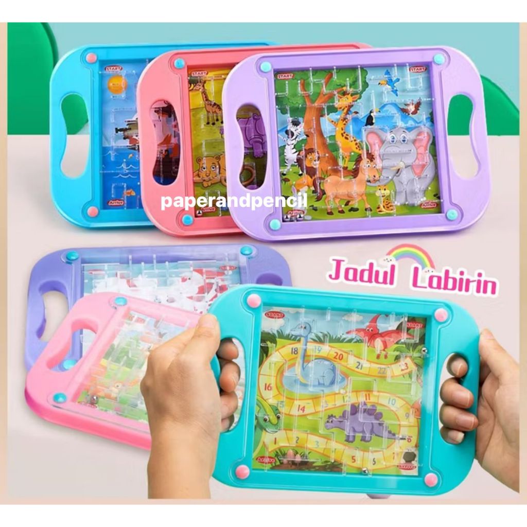 Jual Mainan Anak Puzzle Labirin BESAR 2 Bola Kesimbangan/ Maze Puzzle ...