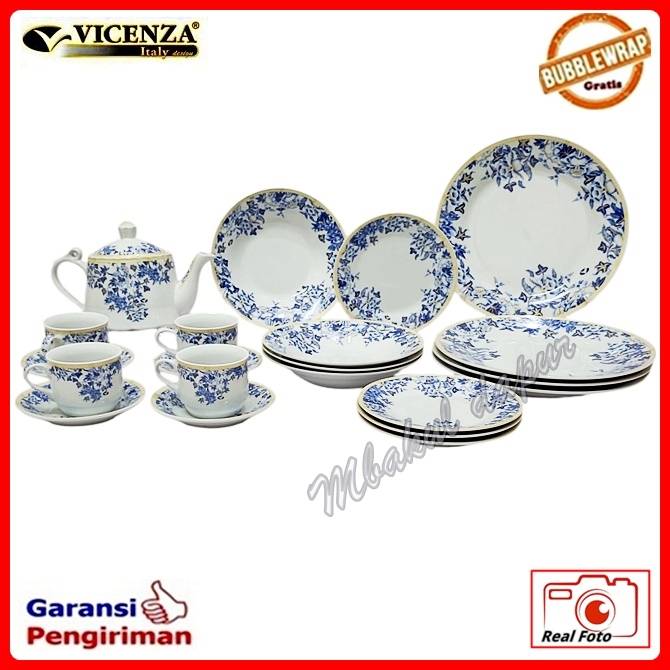 Jual Piring Makan Keramik Set Dinner Set Peralatan Makan Set Komplit ...