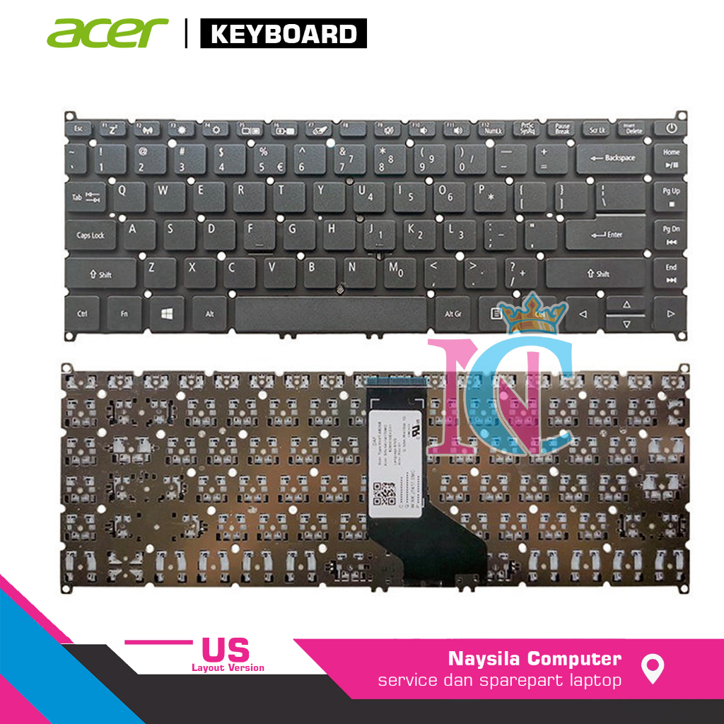 Jual Keyboard Acer Aspire 3 A314 A314-21 A314-41 A314-33 A314-31 A514 ...