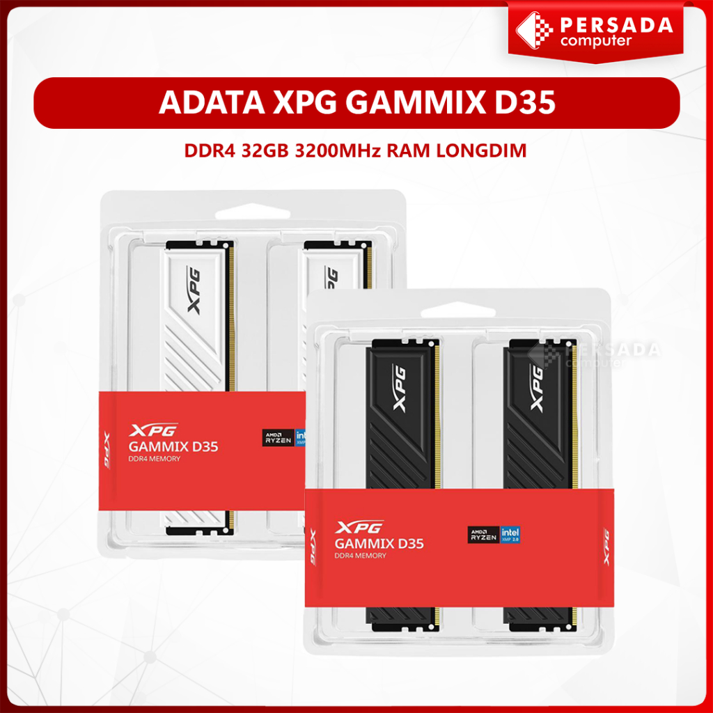 Jual ADATA XPG GAMMIX D35 DDR4 32GB (16GBX2) 3200Mhz RAM LONGDIMM DDR4 ...