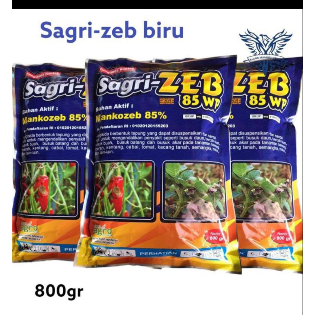 Jual Fungisida Sagri-Zeb / Sagrizeb 85 WP 800gram Fungisida Mancozeb ...