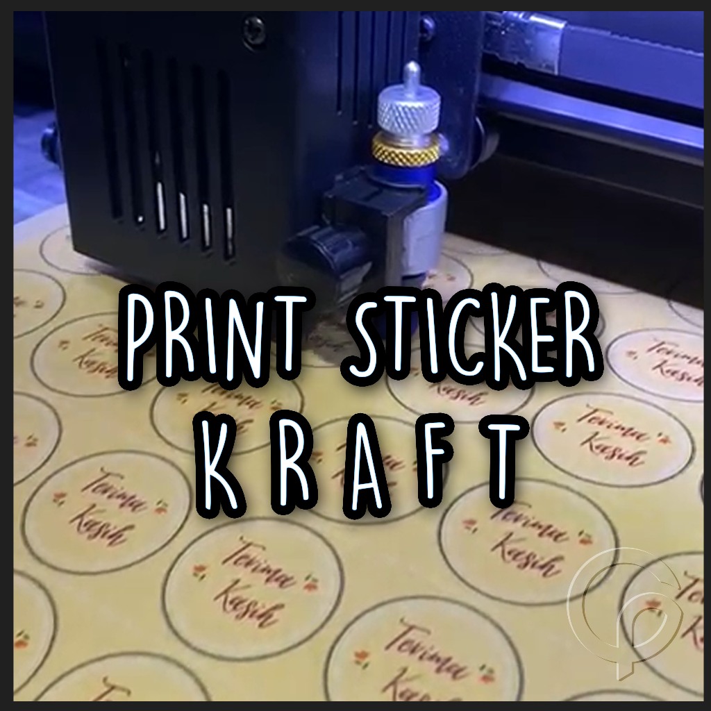 Jual CETAK STICKER KRAFT / PRINT & CUT STICKER KRAFT CUSTOM | Shopee ...
