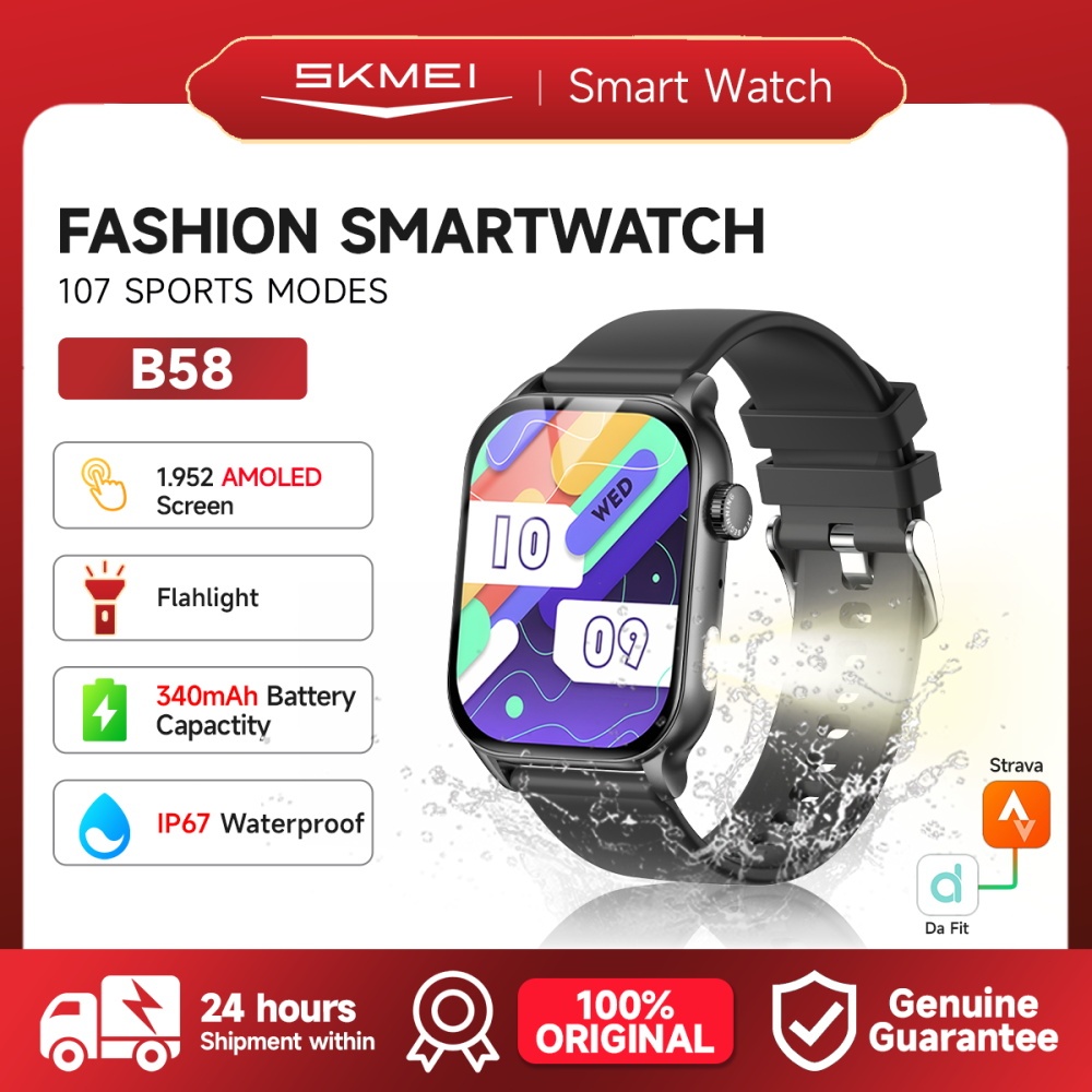 Jual SKMEI B58 Smartwatch IP67 Waterproof Jam Tangan Smartwatch Pria 1 ...