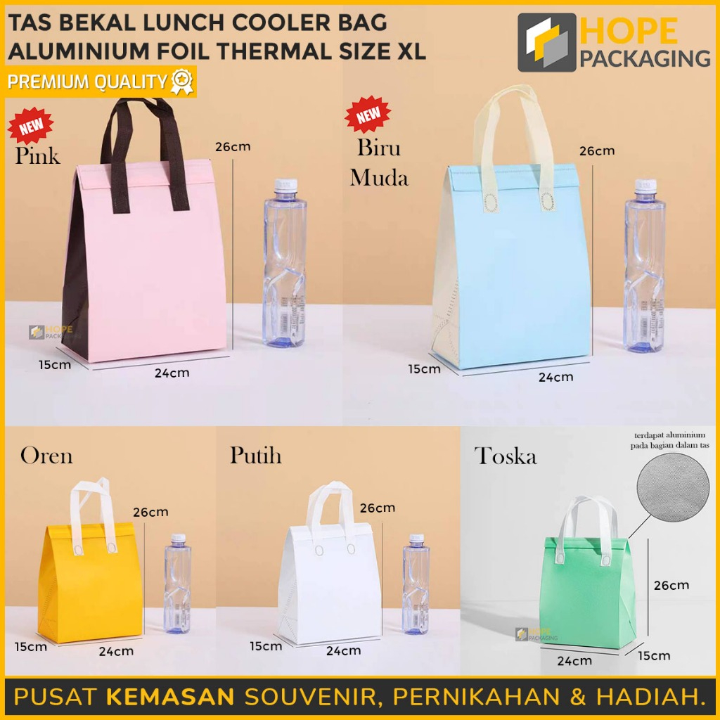 Jual Tas Cooler Bag Alumunium/ Tas Bekal Thermal Foil/ / Tas Alumunium ...