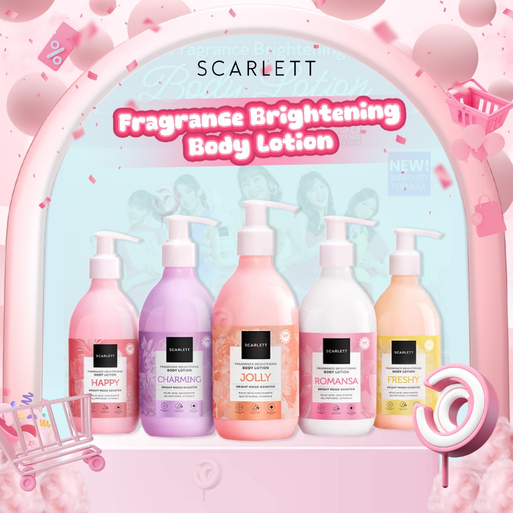 Jual SCARLETT - FRAGRANCE BRIGHTENING BODY LOTION BRIGHT MOOD BOOSTER ...