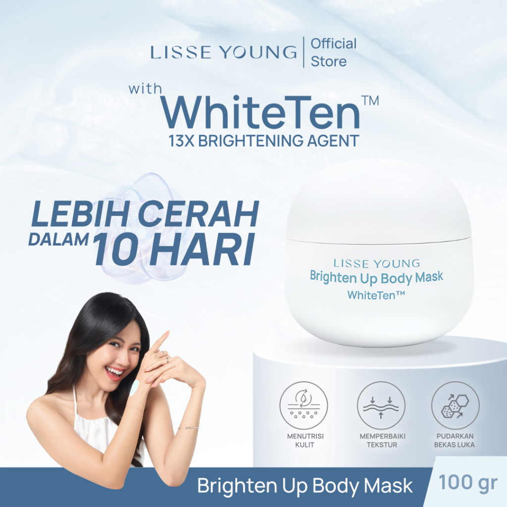Jual LISSE YOUNG Masker Badan Brighten Up Body Mask WhiteTen Cerah ...