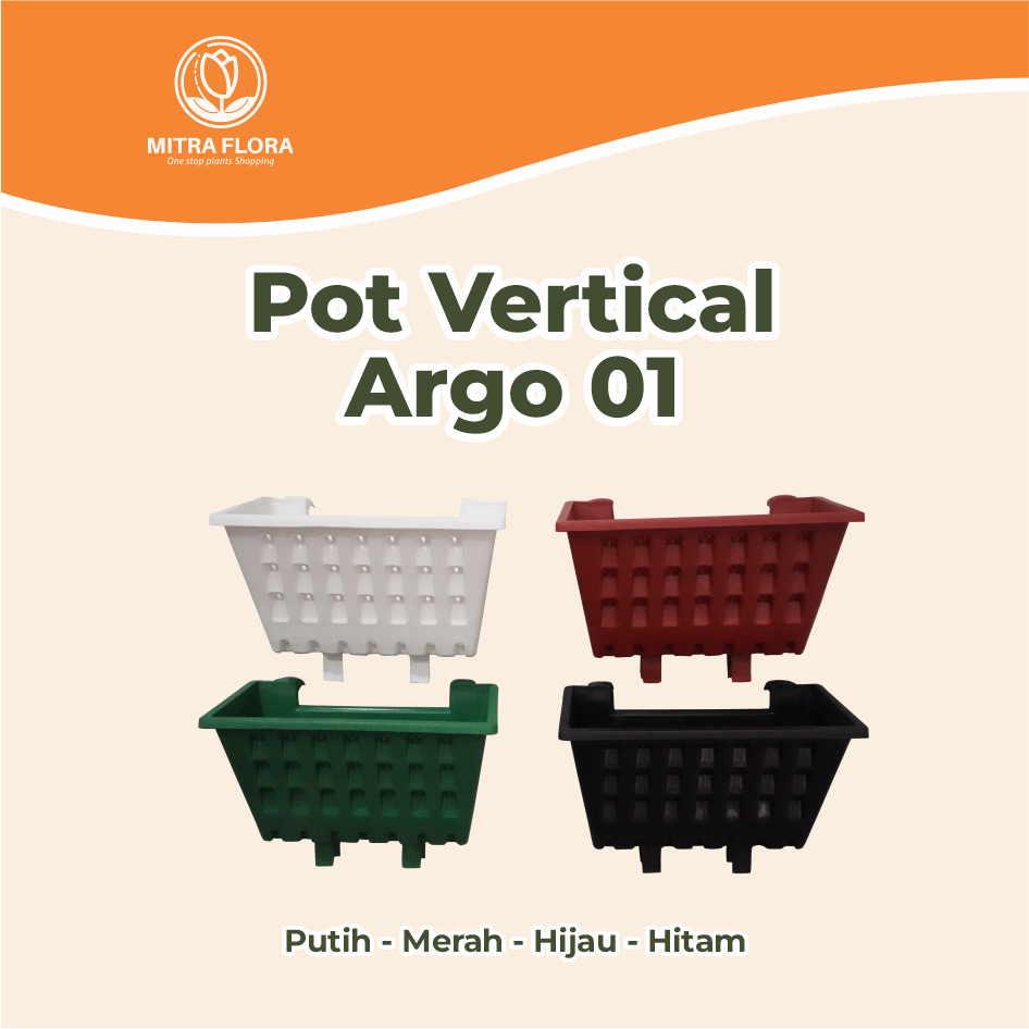 Jual Pot Tempel Argo 01 Paket 5 Free 1 Vertical Garden Warna Hitam ...