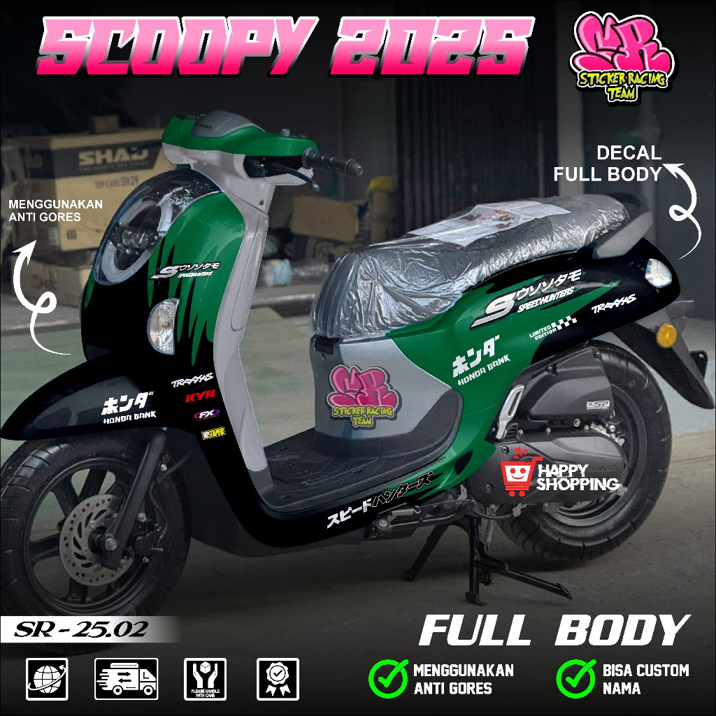 Jual COD Sticker Decal Full Body Honda Scoopy Terbaru Tahun 2025 ...