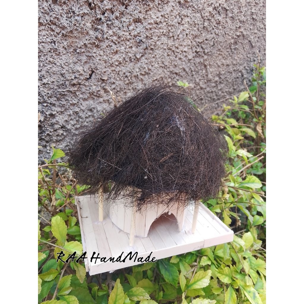 Jual miniatur rumah adat honay papua stik eskrim LED | Shopee Indonesia