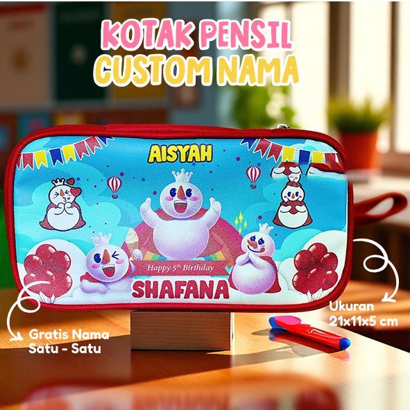 Jual Souvenir Kotak Pensil Anak – Bisa Custom Tema dan Nama Sesuai ...