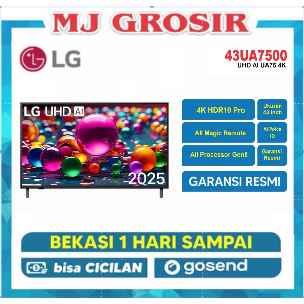 Jual PROMO LED TV LG 43" 43UA7500 / 43BG / 43F6000 / 43S5K 43 INCH USB MOVIE HD SMART TV NEW ...