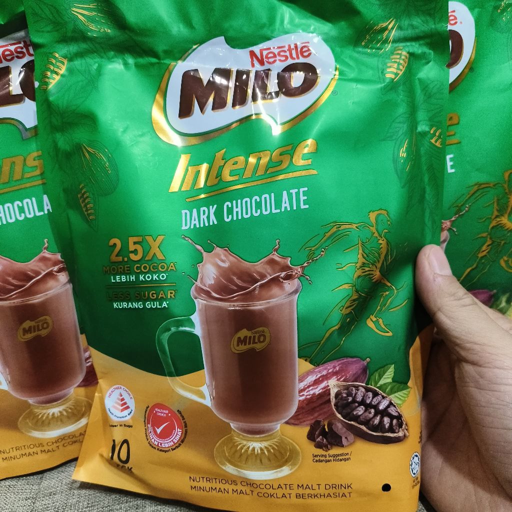 Jual nestle milo intense Dark choco 10 stick chocolate original malay ...