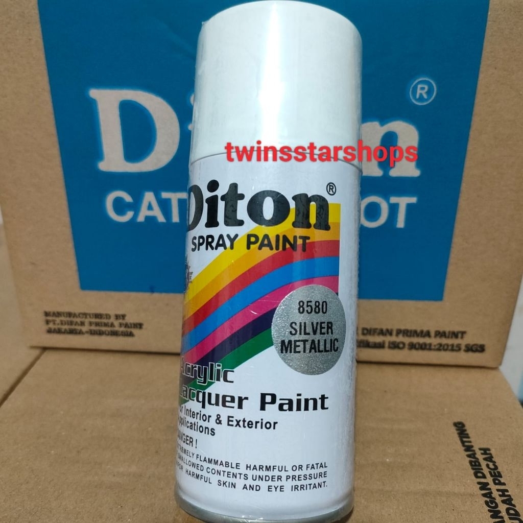 Jual Pilok Pilox Pylox Cat Diton Silver Metalic 8580 Metalik Glossy ...