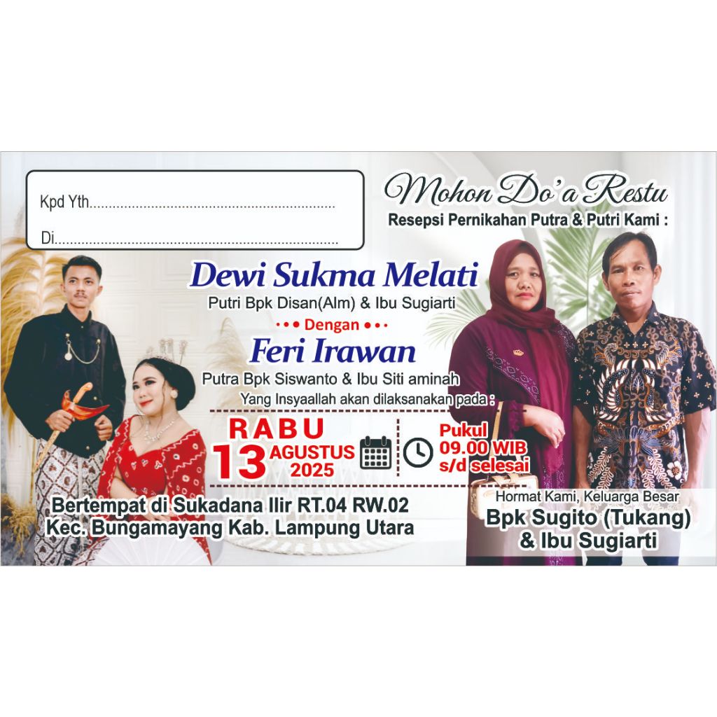 Jual Kartu Punjungan Hajatan Murah TERMURAH | Shopee Indonesia