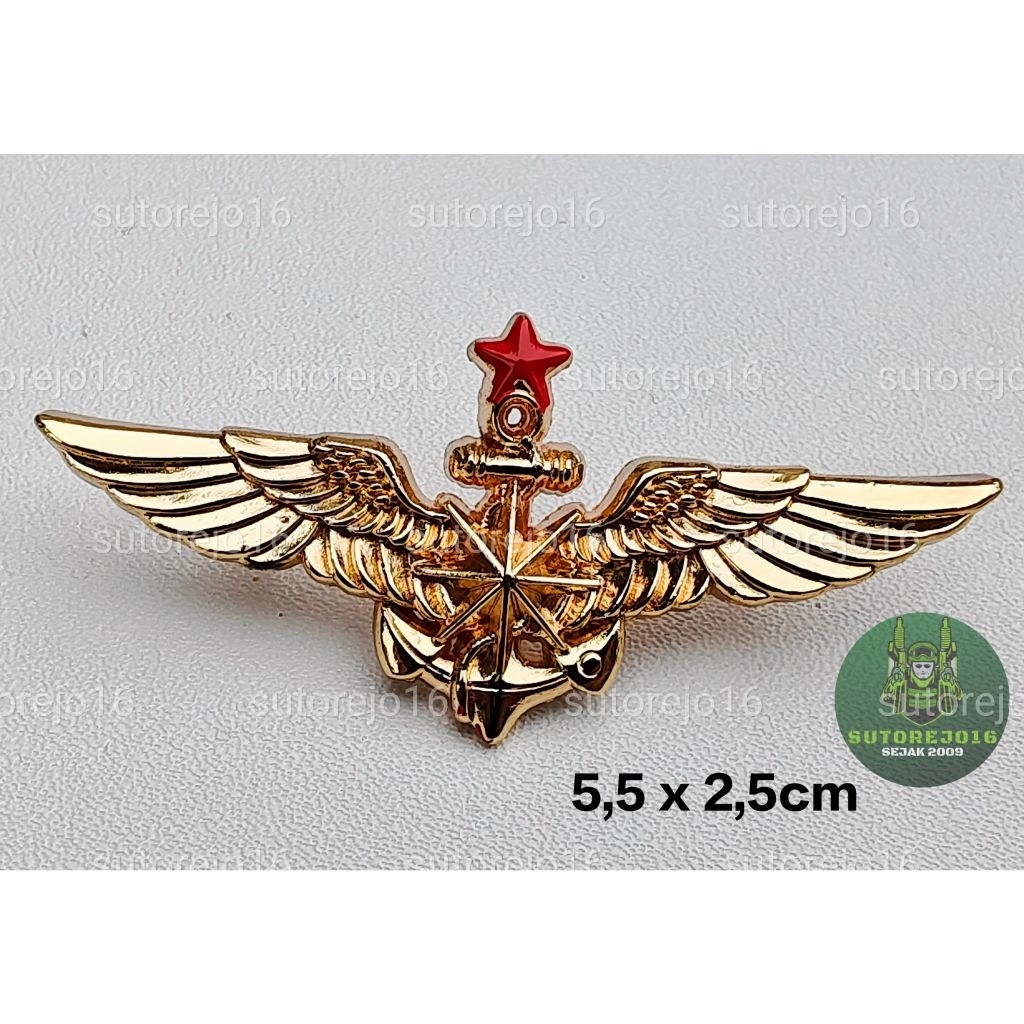 Jual Brevet Brivet Brefet Wings Pin Instruktur Penerbang TNI AL ...