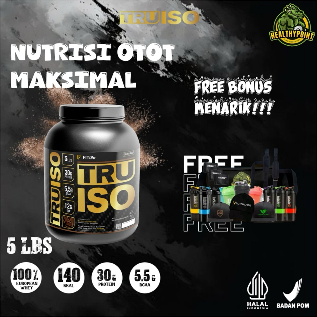 Jual Fitlife Truiso 2 Lbs & 5lbs Whey Protein Isolate Wpro Iso Upgraded ...