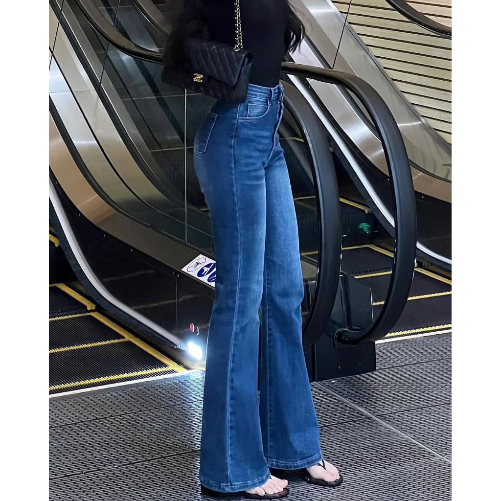 Jual Celana Cutbray Strecht Kekinian Flared Pants Streetch Premium ...