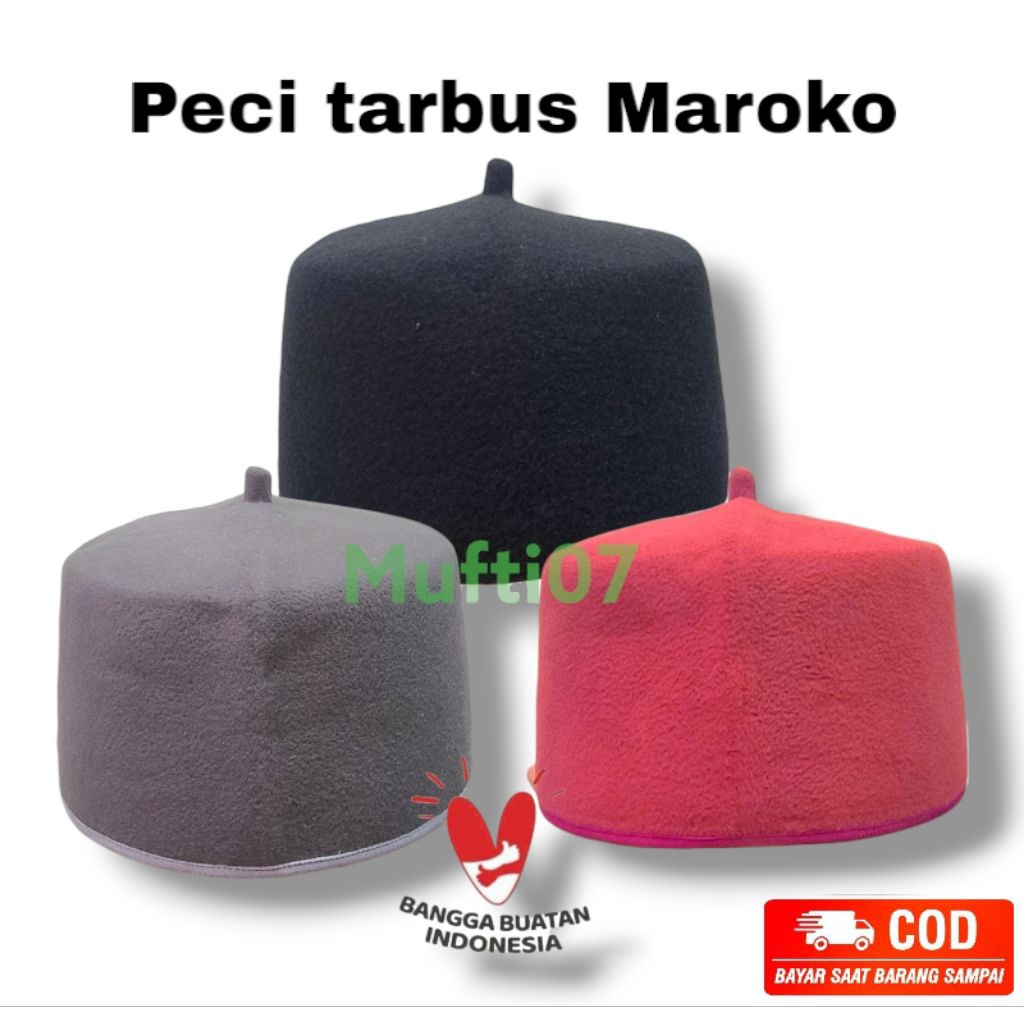 Jual Peci tarbus Maroko bahan beludru ukuran dewasa | Shopee Indonesia