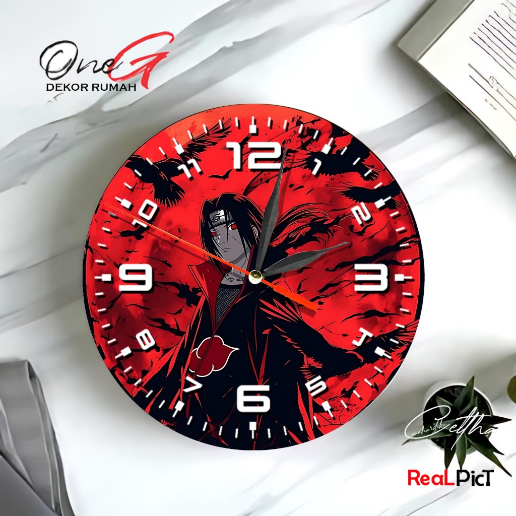 Jual ONE Dekor - Jam Dinding Kayu Design Anime Naruto / Jam Dinding ...