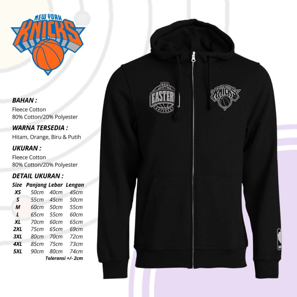 Jual Hoodie Jumper JAKET HSCLO BASKET NBA NEW YORK KNICKS BLACK HOODIE ...