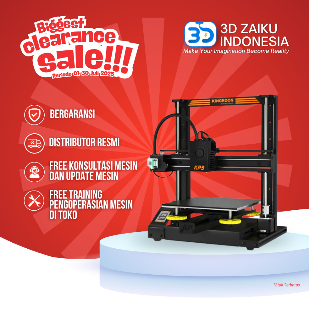 Jual 3D Printer Kingroon KP5L KP5M Linear Rail Direct Drive 32 Bit TMC2225 | Shopee Indonesia