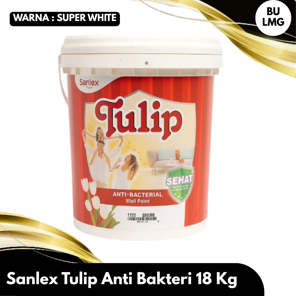 Jual Cat Tembok Tulip Paint Sanlex Anti Bakteri Bacterial Interior 18Kg ...