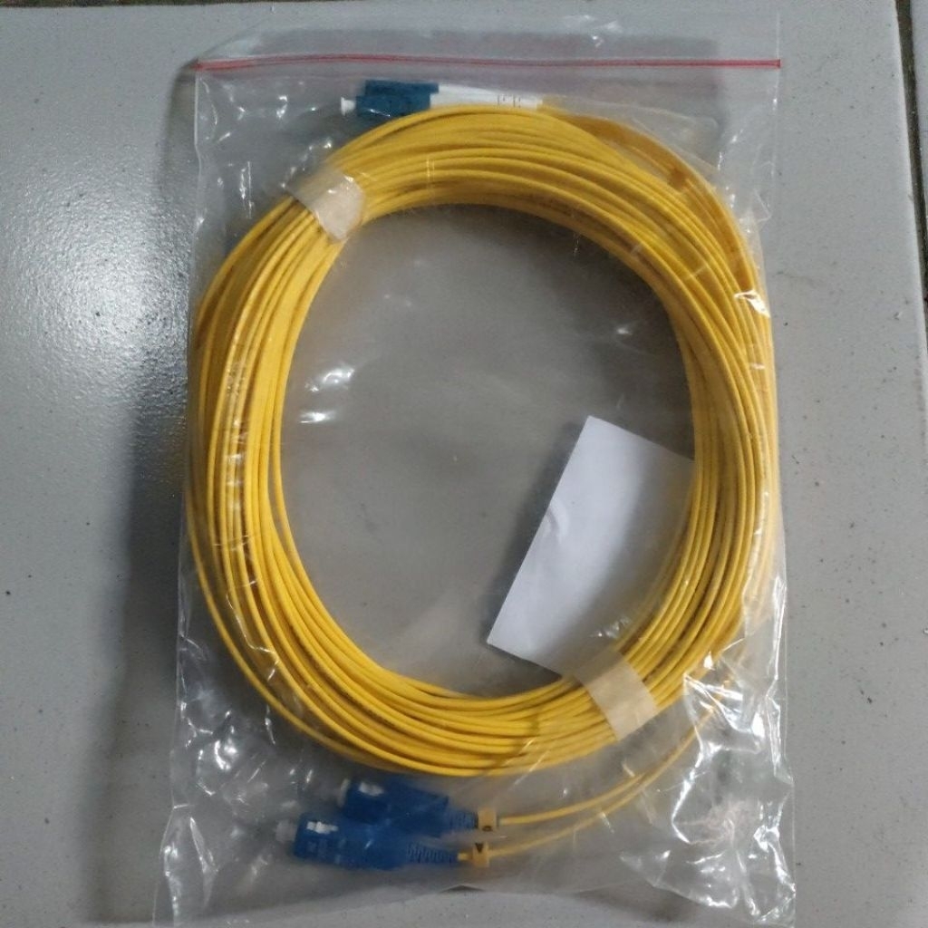 Jual patchcord sc upc to lc upc singlemode duplex 15 meter | Shopee Indonesia