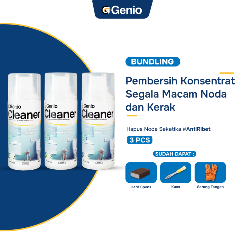 Jual GENIO Paket Cermat Cleaner 3 Pcs | Shopee Indonesia