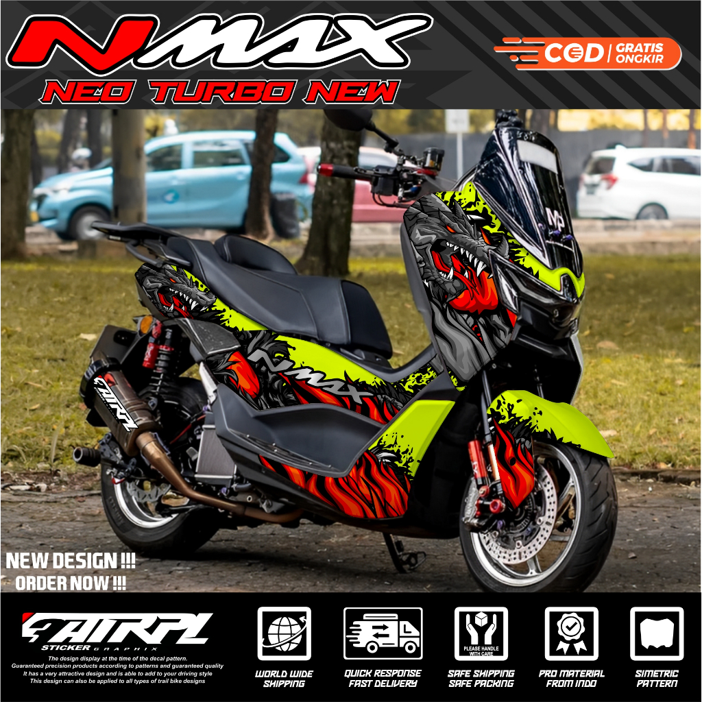 Jual COD) TERBARU Decal Sticker Yamaha Nmax TURBO NEO 2024 2025 ...