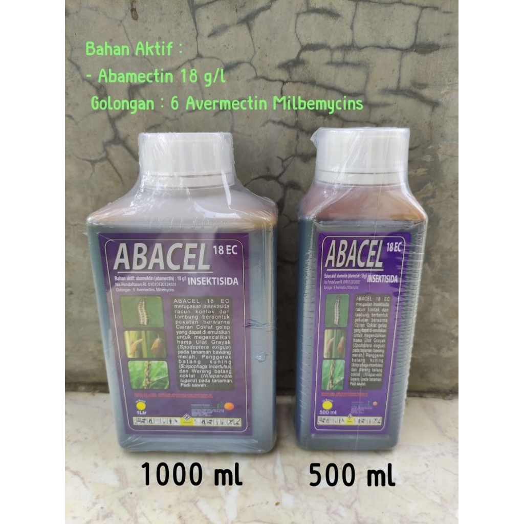 Jual Obat hama Insektisida - Abacel 18 EC, 1 Ltr & 500 ml, | Shopee ...