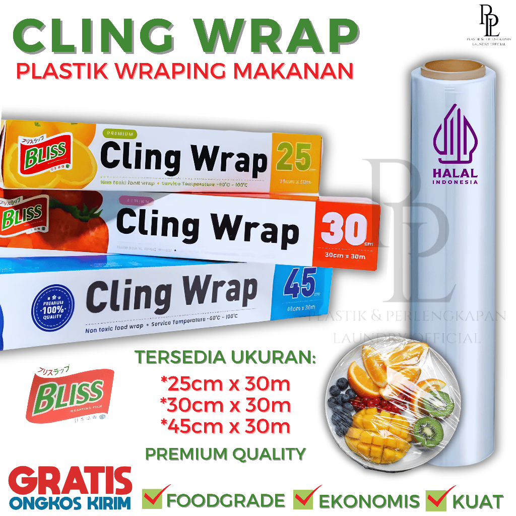 Jual CLING WRAP | Plastik Wrap Makanan | Plastik Cling by BLISS ...
