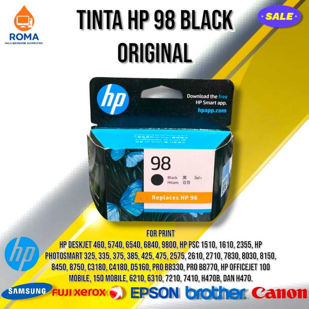 Jual Tinta Hp 98 Black Original | Shopee Indonesia