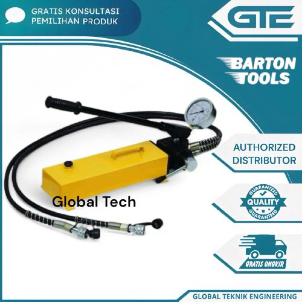 Jual 3.0L Hydraulic Pump Gauge Pompa Manual Hidrolik Double Acting BARTON | Shopee Indonesia