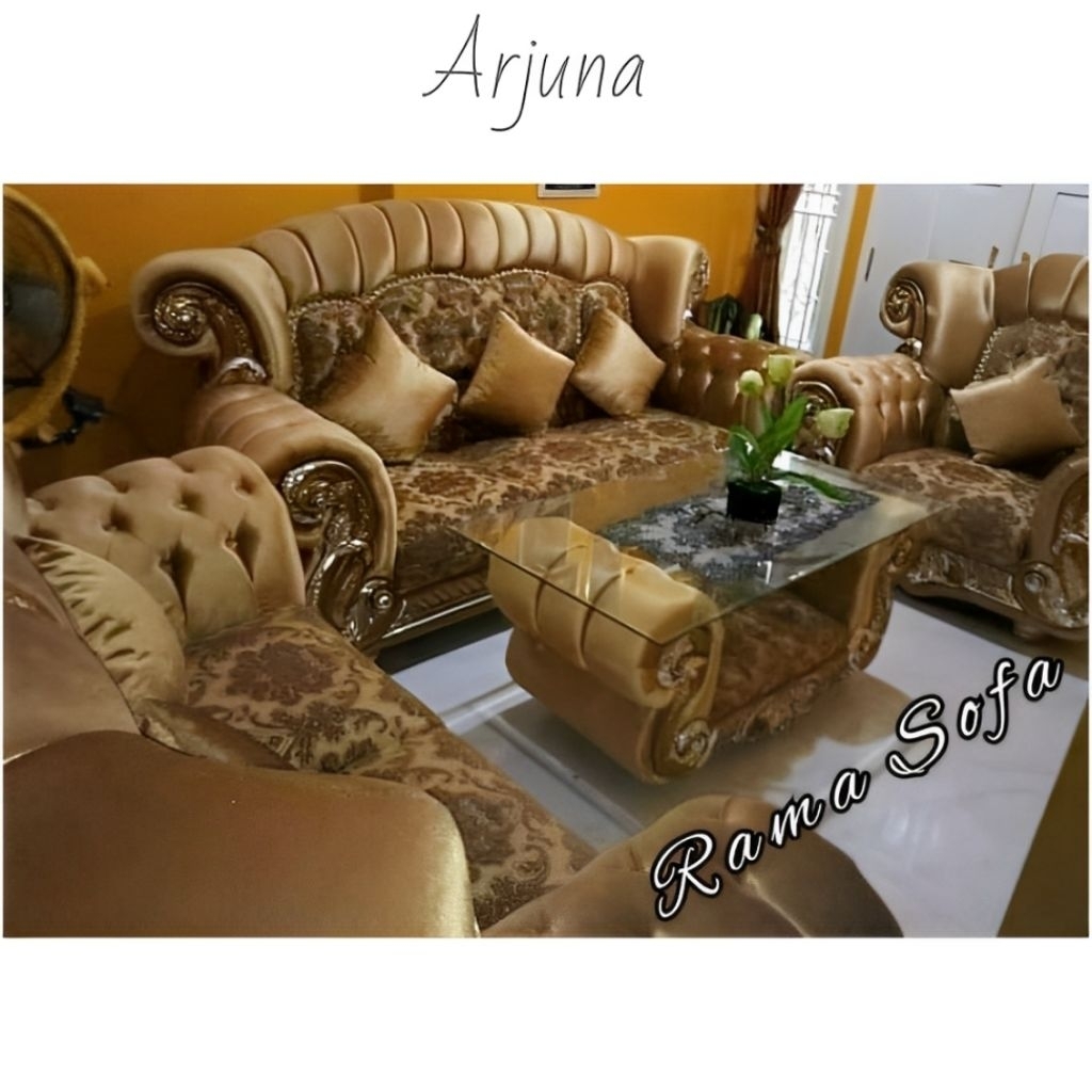 Jual Sofa jaguar arjuna ukuran jumbo kualitas premium motif bunga sofa ...
