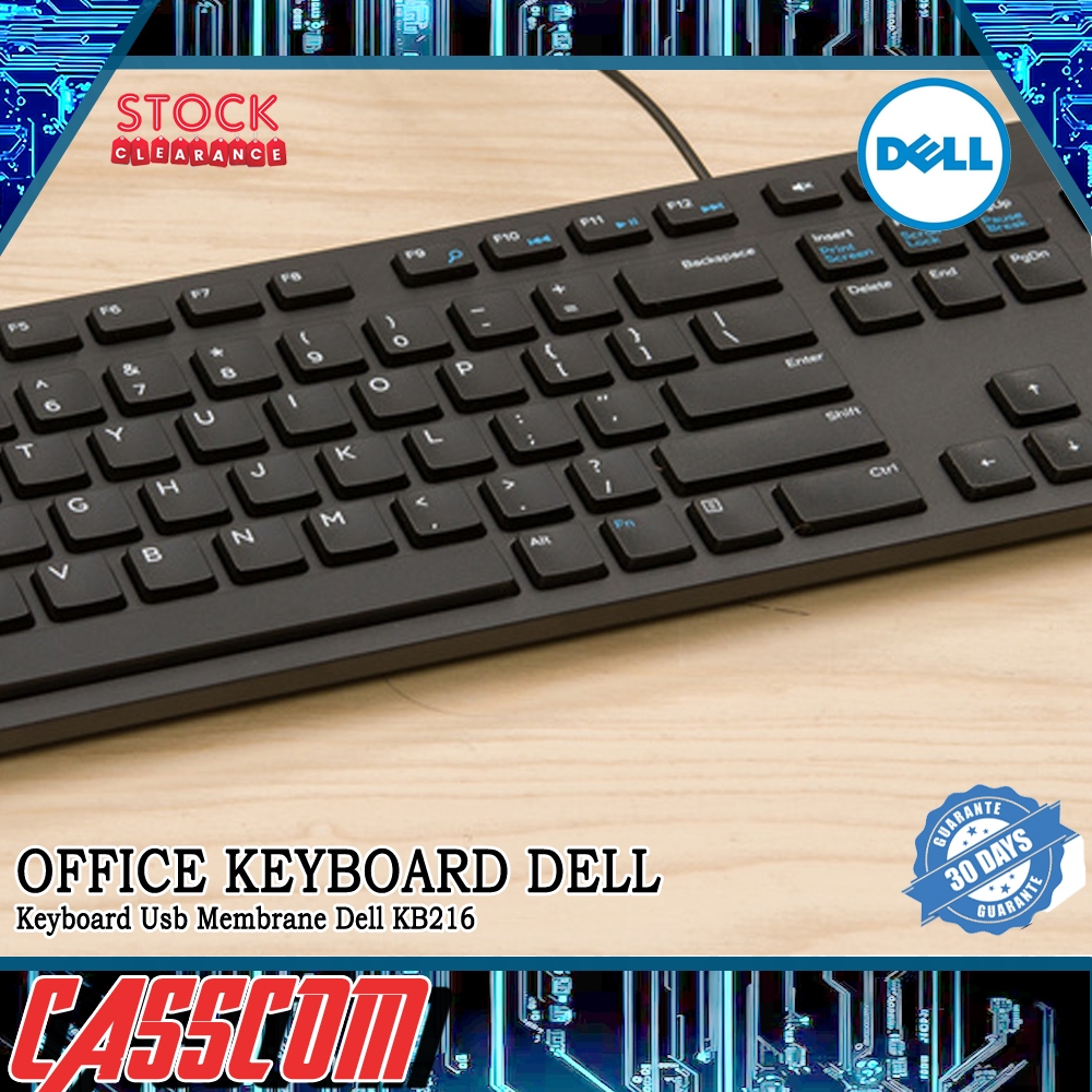 Jual KEYBOARD DELL OFFICE KB216 - BLACK USB WIRED | Shopee Indonesia