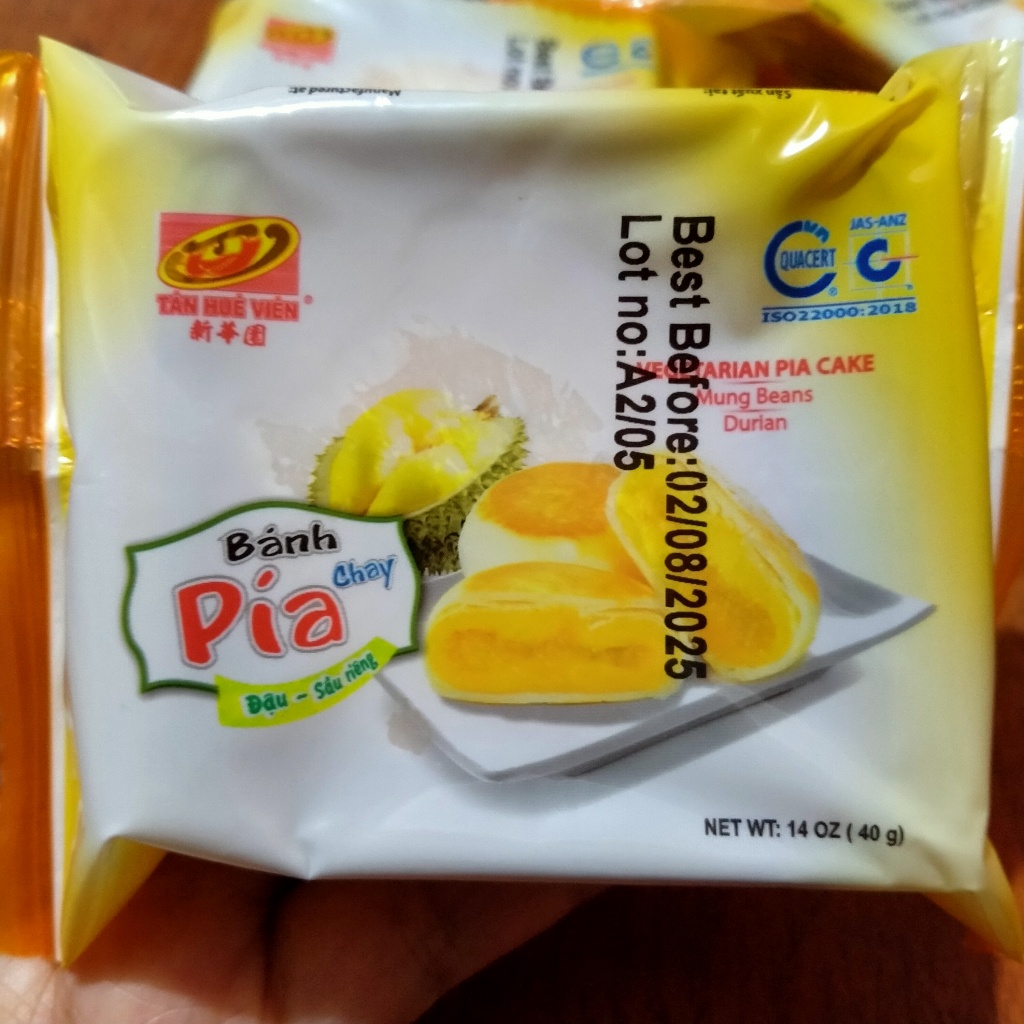 Jual [ LMES ] 1 Pcs Pia Durian Tan Hue Vien Banh Chay Pia Cake Durian ...