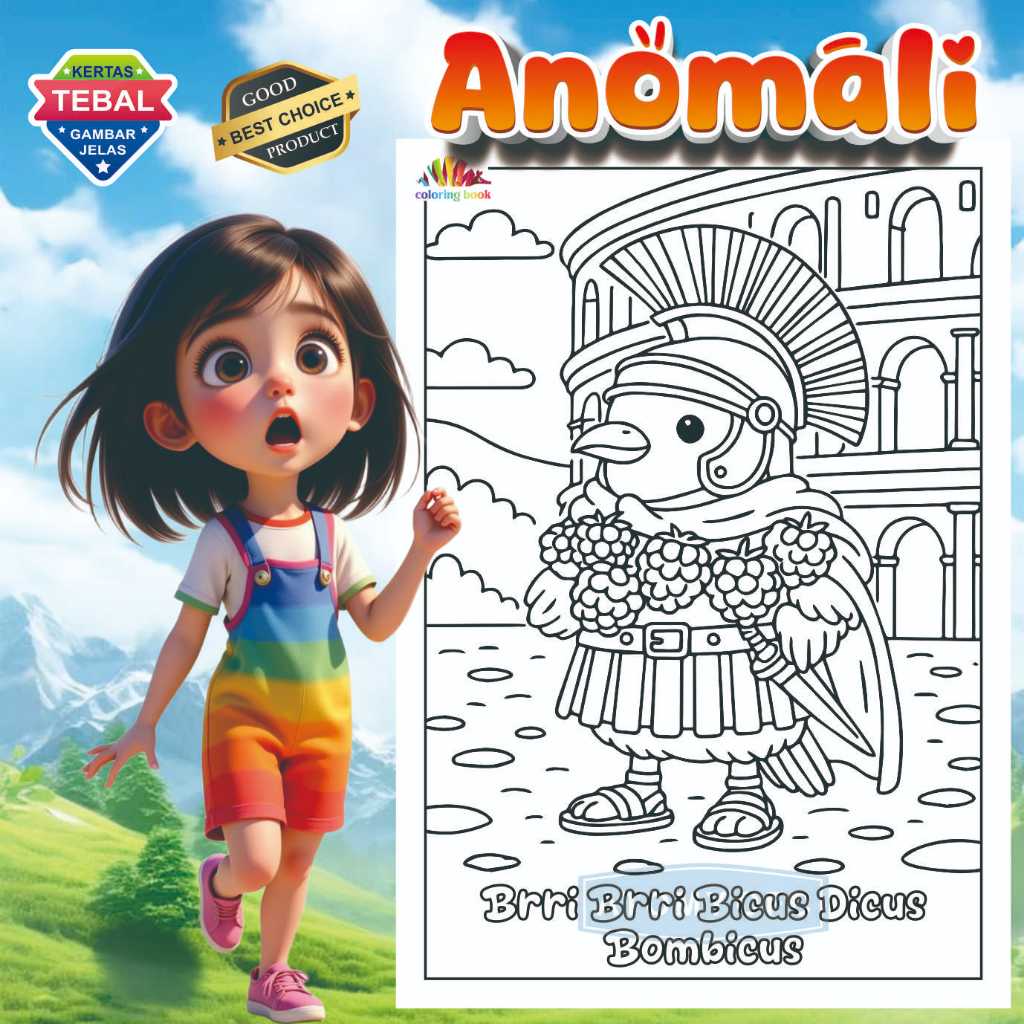 Jual KERTAS MEWARNAI / COLORING / KERTAS GAMBAR / ANOMALI C / KERTAS ...
