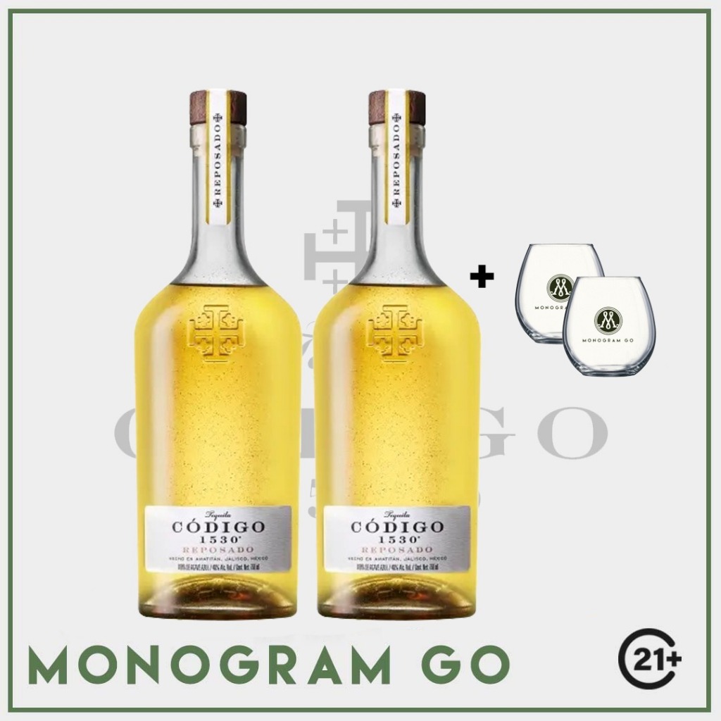 Jual CODIGO Reposado Tequila 750ml (2 Bottles FREE 2 Tuscany Glass ...