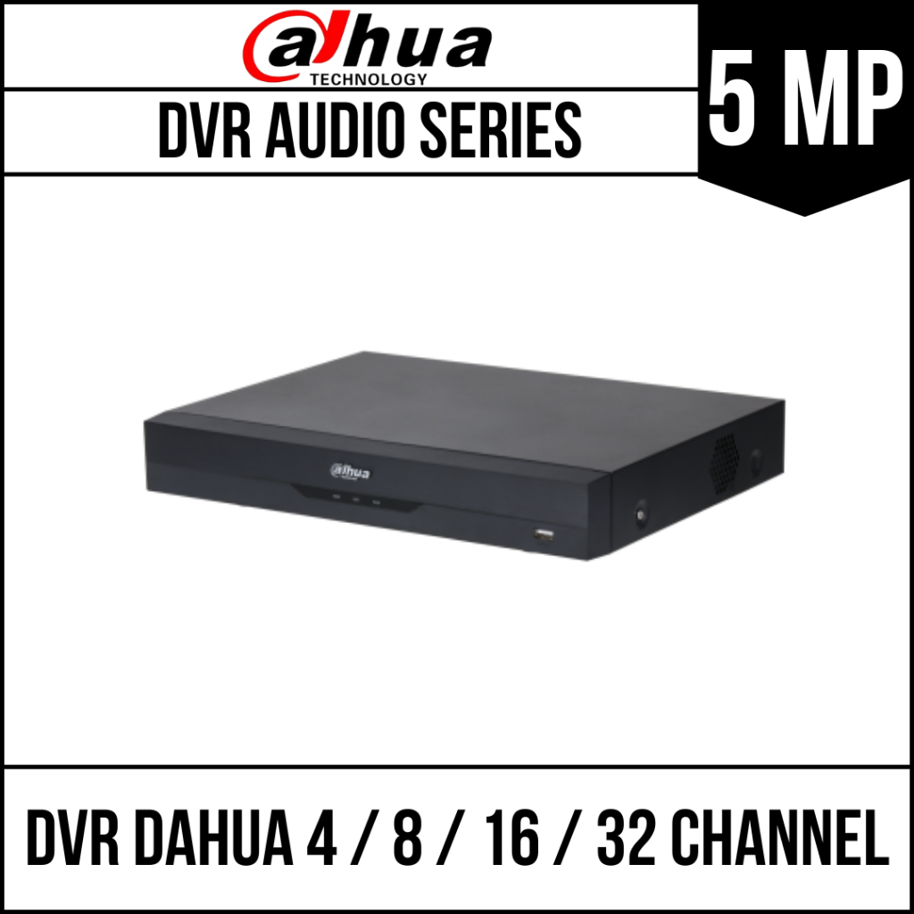 Jual DVR DAHUA 5MP 4 CHANNEL 8 CHANNEL 16 CHANNEL AUDIO SERIES TURBO HD ...