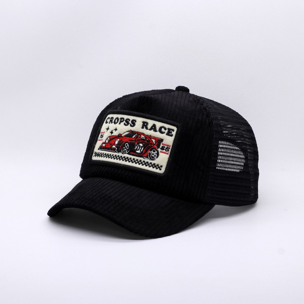 Jual Cropss | Topi trucker jaring lidah pendek topi bahan corduroy ...