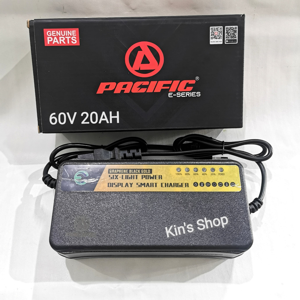 Jual CHARGER MOTOR LISTRIK ORIGINAL EXOTIC PACIFIC 60V 20AH SPRINTER ...