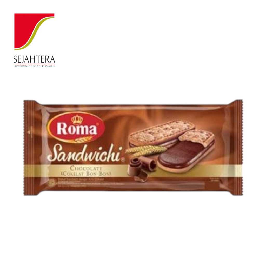 Jual Roma Sandwich Chocolate 189gr / 206gr – Biskuit Isi Coklat Lezat ...