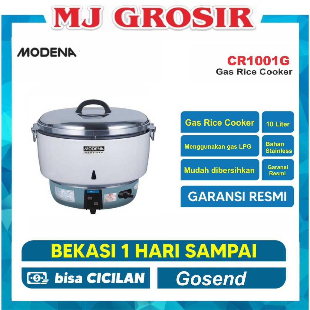 Jual MODENA GAS COOKER CR 1001 G 10 LITER | Shopee Indonesia