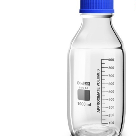 Jual Botol Reagen Reagent Bottle With Blue Cap 1000 Ml Boro 3.3 ...