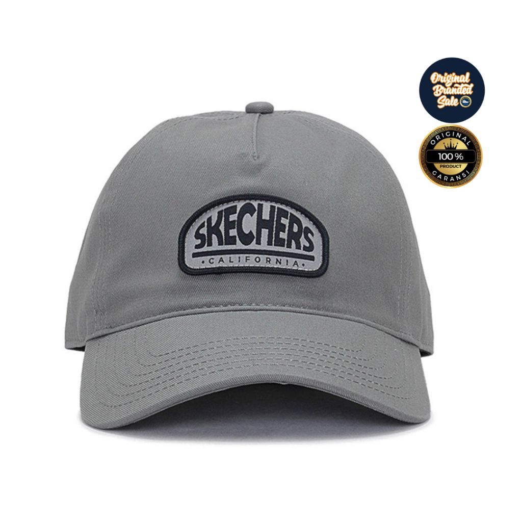 Jual GARANSI ORIGINAL TOPI SKECHERS MEN CAP GREY ONE SIZE LENGKAP ...