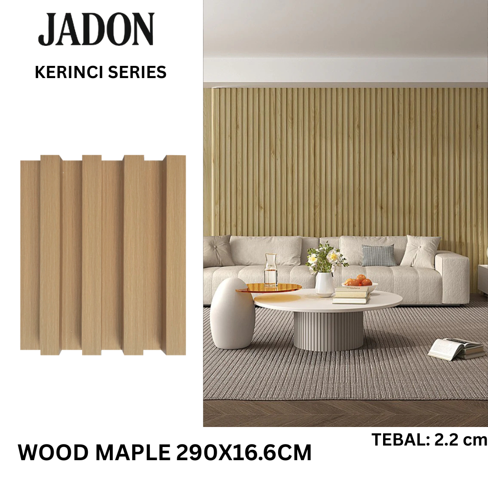 Jual Wood Panel WPC Panel Dinding Motif Kayu Jadon Wood Maple Kerinci ...