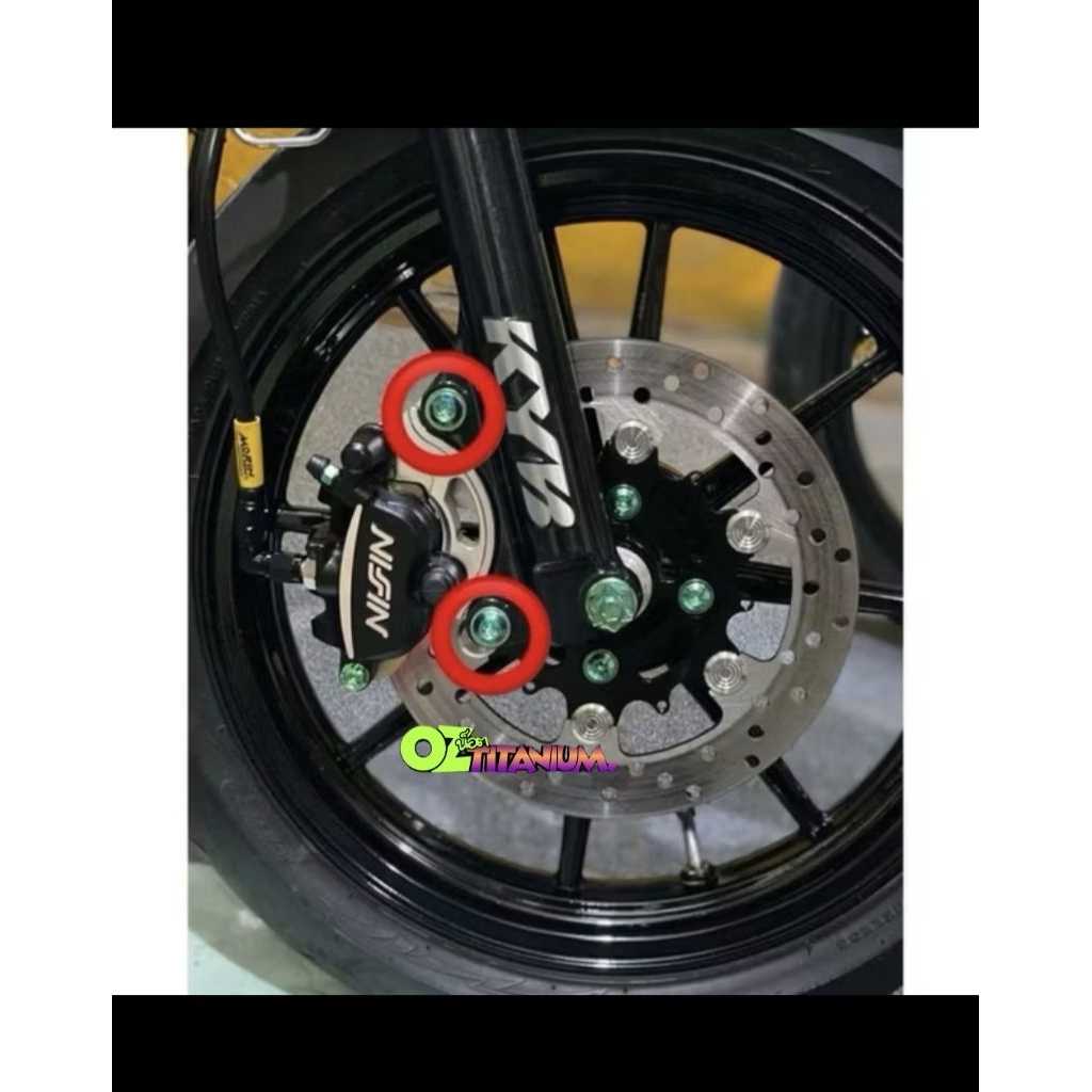 Jual baut titanium kaliper yamaha mio,nmax,aerox,jupiter,nouvo (2biji ...